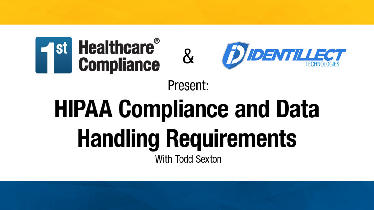 HIPAA Compliance and Data Handling Requirements | First Healthcare ...