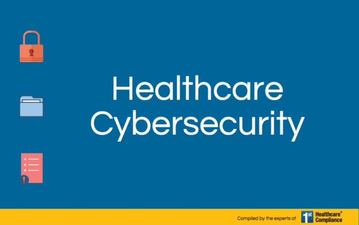 Healthcare Cybersecurity | First Healthcare Compliance