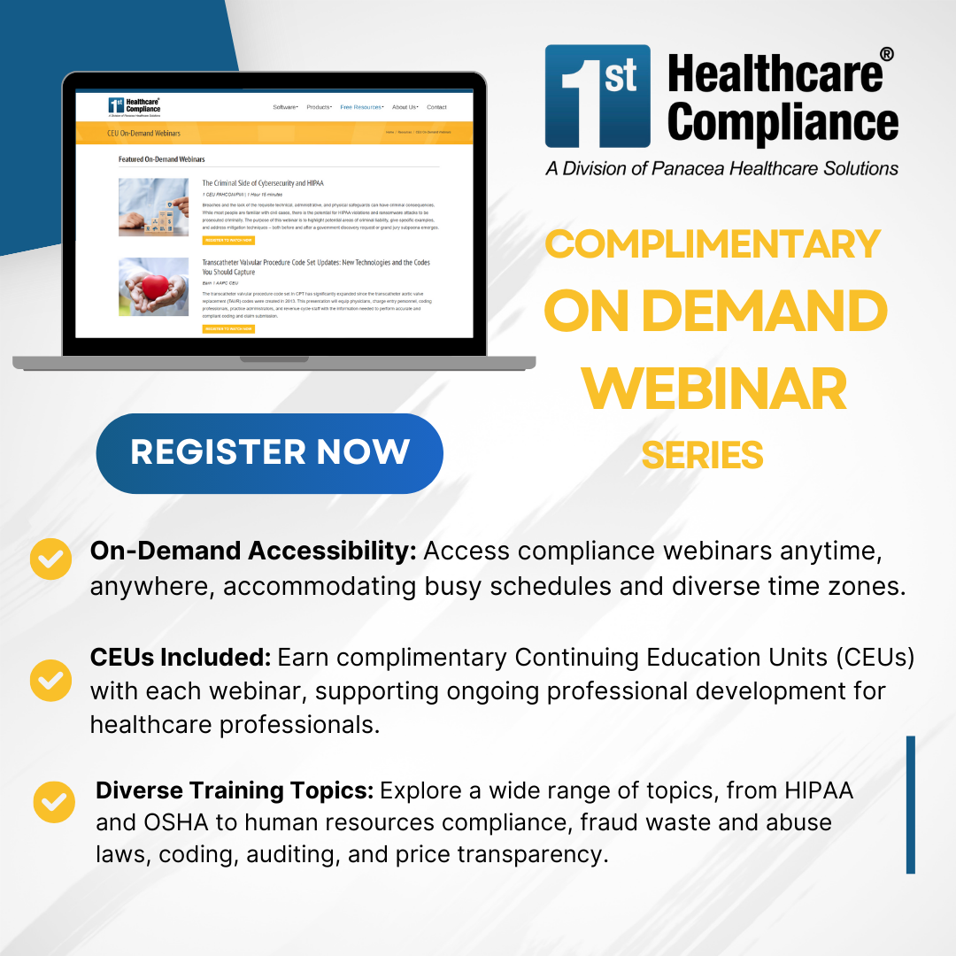 Free Online HIPAA, OSHA, HITECH, False Claims Act, Anti-Kickback ...